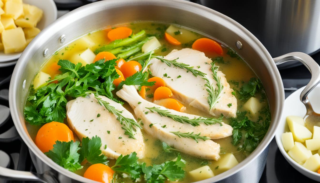 Homemade Chicken Broth Recipe Cosy Flavours The Chicken Recipes
