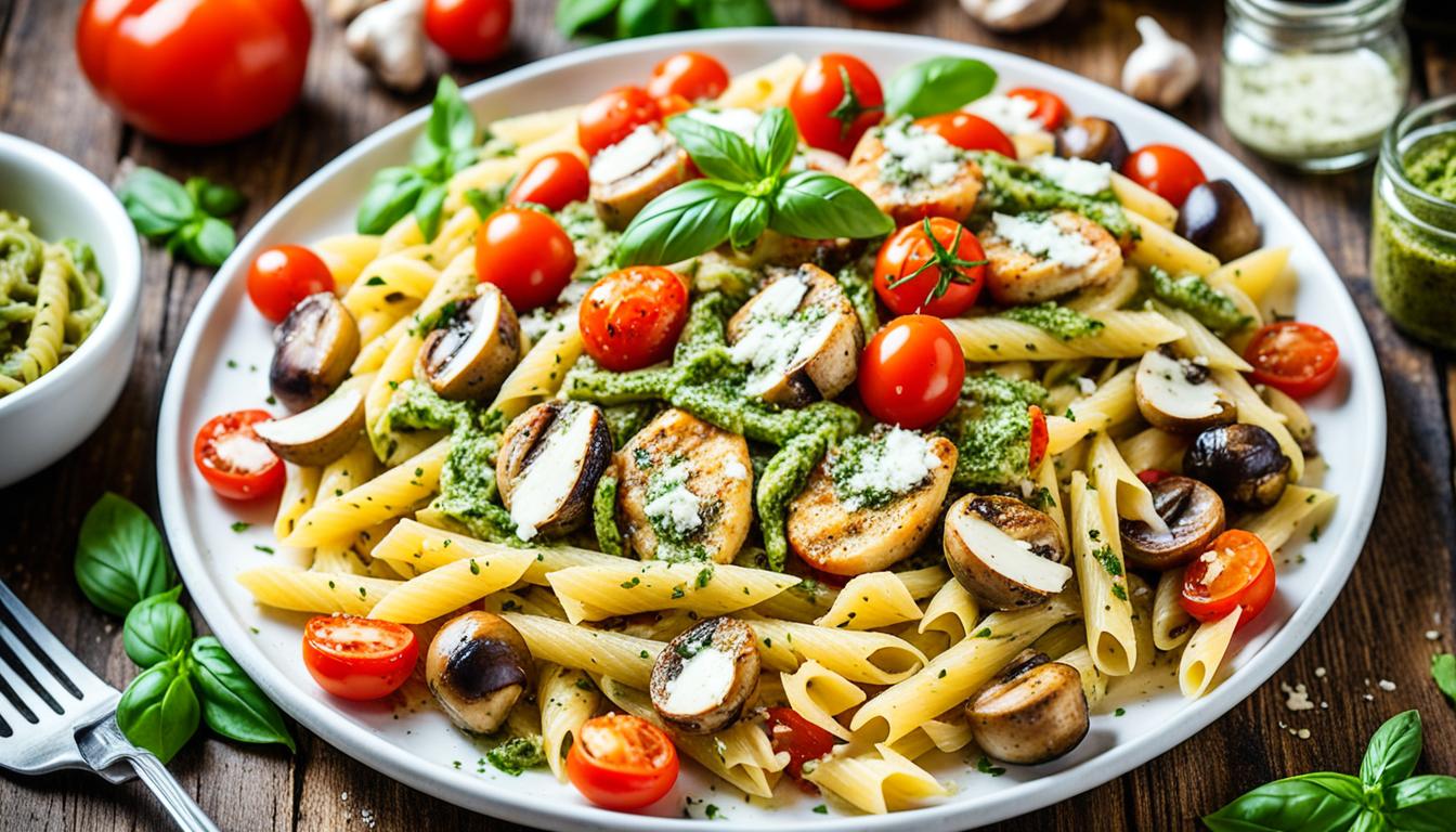 Chicken Pesto Pasta Recipe | Deliciously Creamy! - The Chicken Recipes